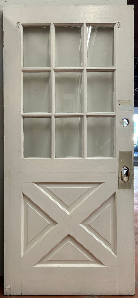 9-Light/ X-Panel Back Door (BD-256) – Pasadena Architectural Salvage
