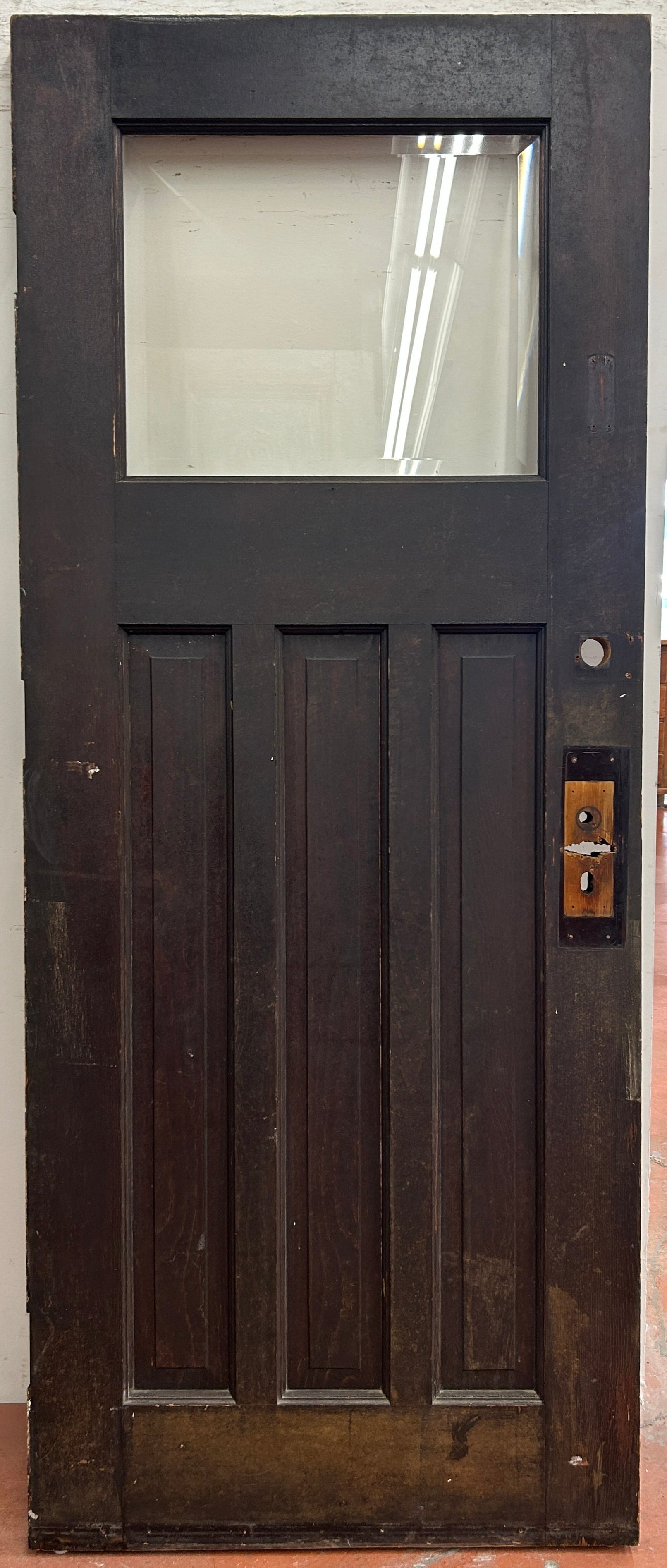 1-Light/ 3-Panel Back Door w/ Beveled Glass (BD-391) - Pasadena ...