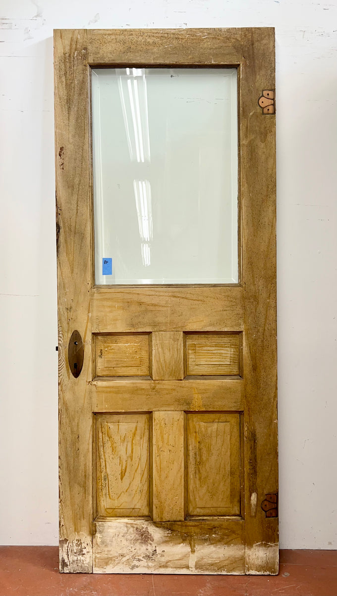 1-Lite/ 5 Raised Panel Door (ED-212) – Pasadena Architectural Salvage