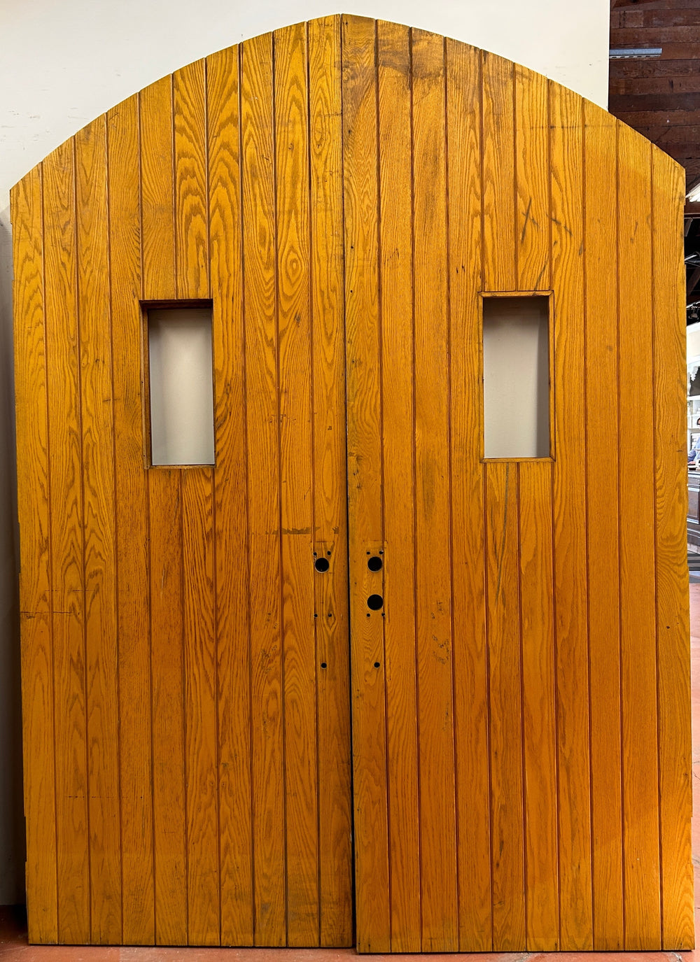 1-Light Arched Plank Pair, Oak (XD-65)