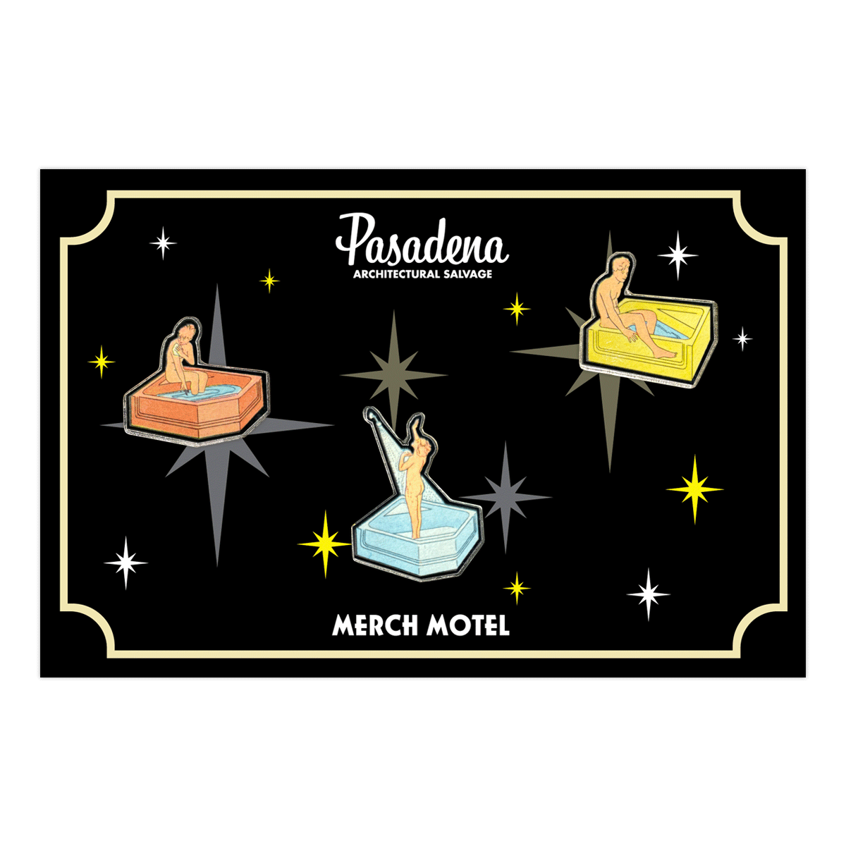 Merch Motel - Bath Pin Pack