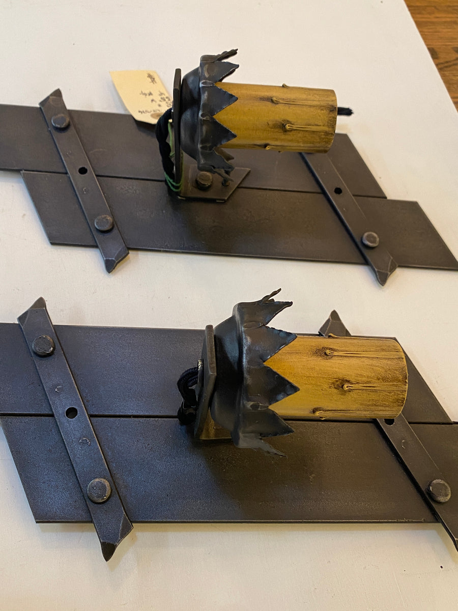 Offset 'Chevron' Sconce Pair- Single (LT-376.A) – Pasadena ...